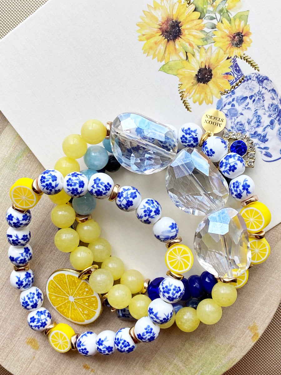 Portofino Lemon Bracelet Stack – Moonstacks